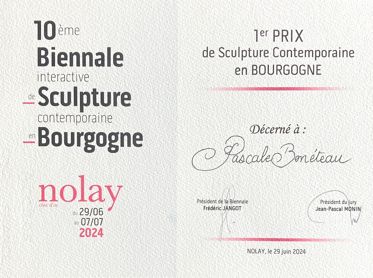 1st PRIZE OF CONTEMPORARY SCULPTURES in Nolay - Côte d'Or * Pascale ...
